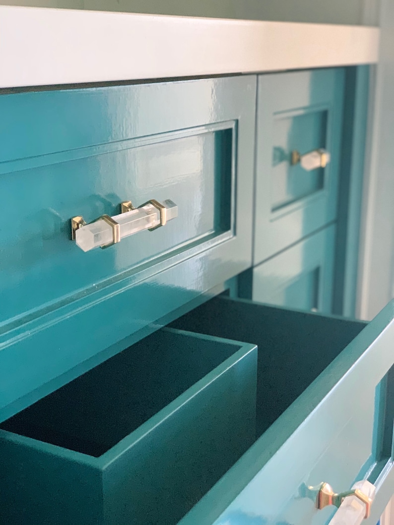 Quartz Closet Knob Clear Quartz Handles Quartz Drawer Pull - Etsy