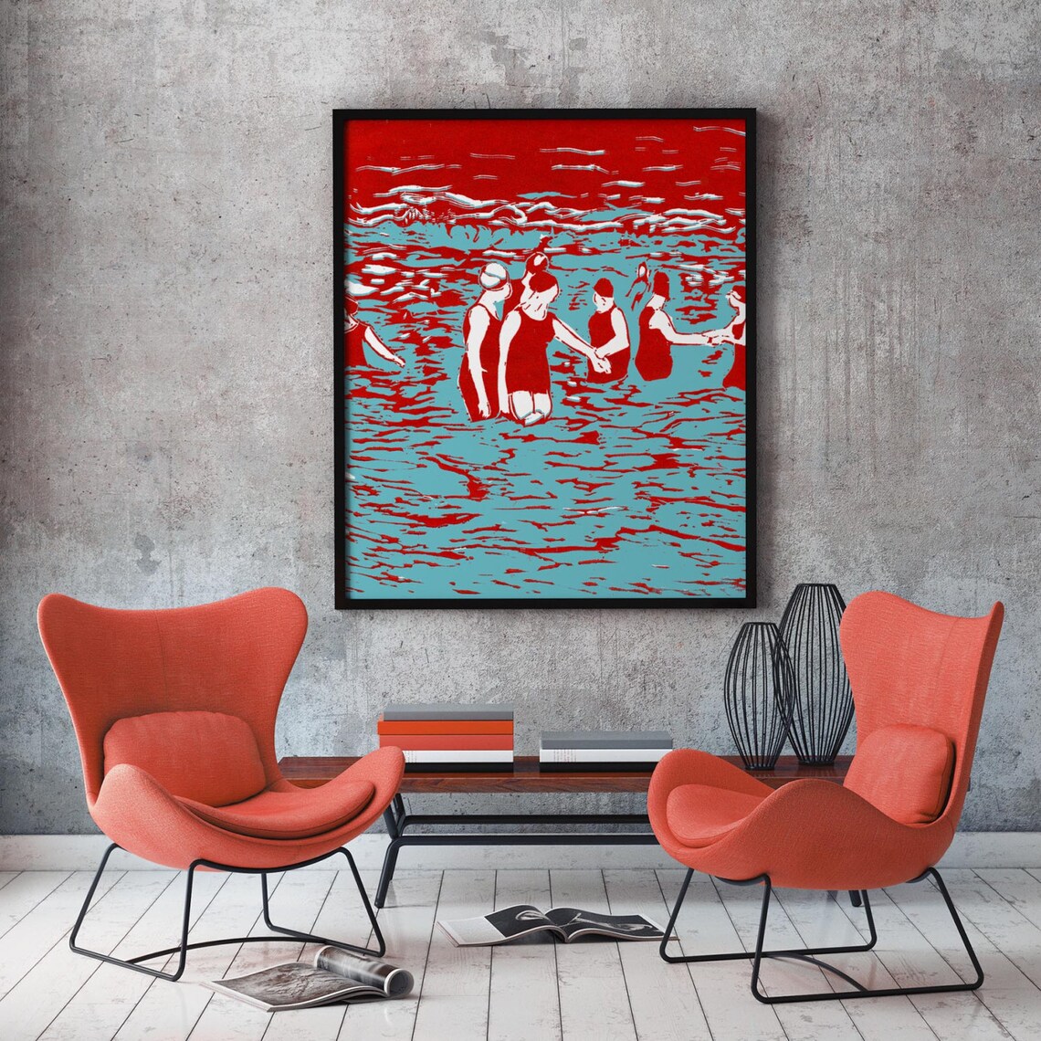 Printable Art the Swimmers Home Decor Summer Poster Instant Download - Etsy