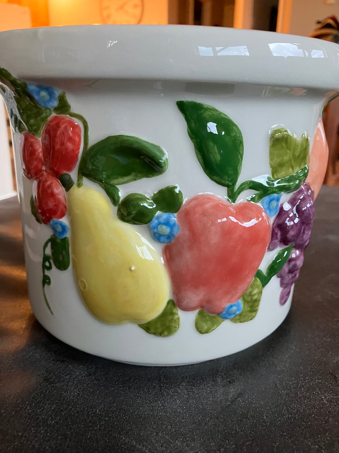 Hand Painted Ceramic Planter for Indoor Plants - Etsy