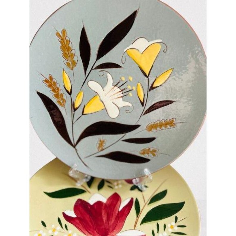 2 Vtg STANGL Magnolia Pottery Plates "golden Harvest" Plates 10" - Etsy