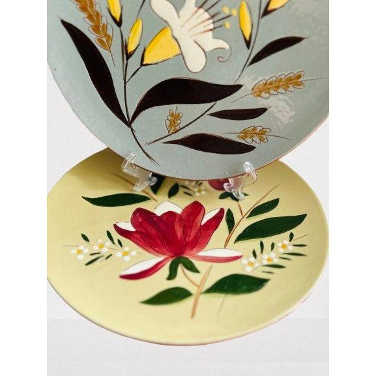 2 Vtg STANGL Magnolia Pottery Plates "golden Harvest" Plates 10" - Etsy