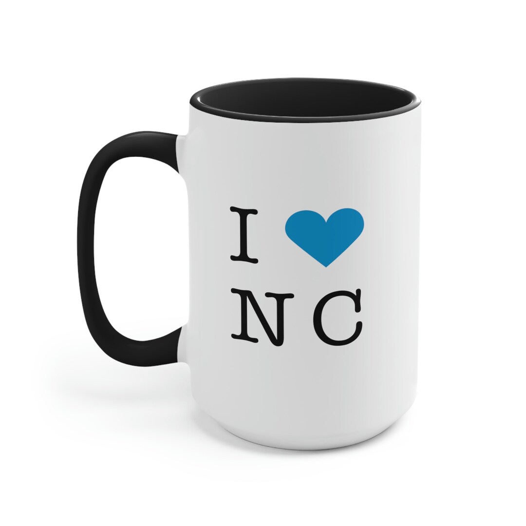 North Carolina Mug, State Pride, I Love NC, Carolina Mug, NC Mug, NC ...