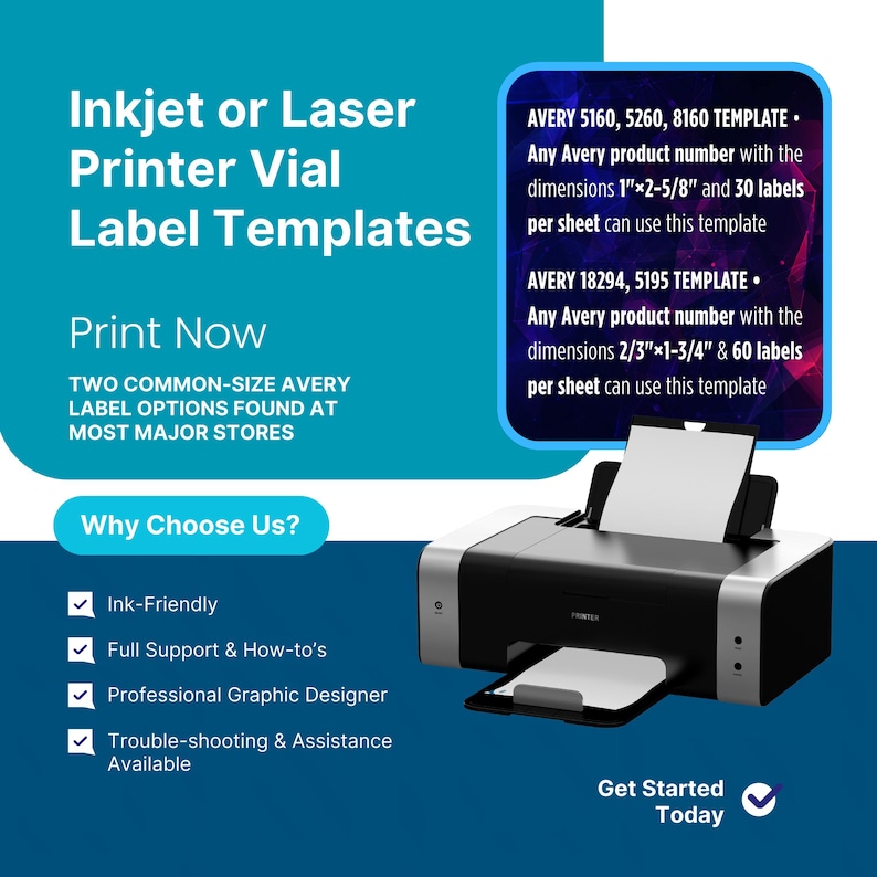 Print Editable Peptide Vial Labels Using Avery Address Labels | Pro ...