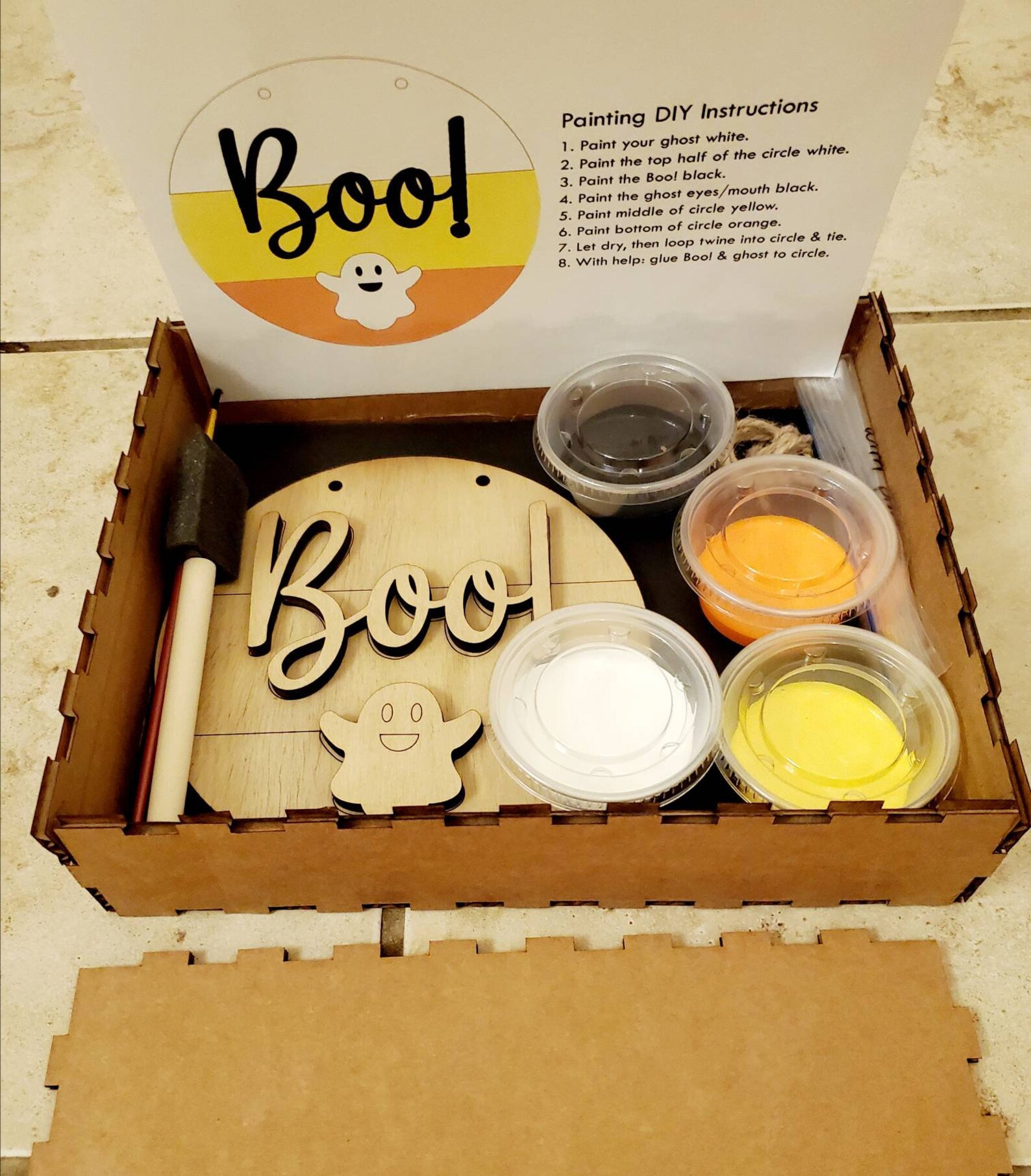 DIGITAL Halloween Boo! Painting Kit File Download SVG Laser Cutter or ...