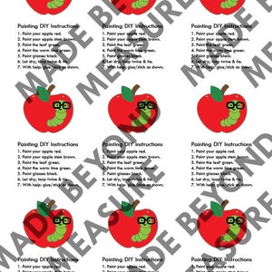 DIGITAL Teacher Apple Painting Kit File Download SVG Laser - Etsy