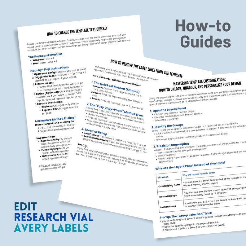 Print Editable Peptide Vial Labels Using Avery Address Labels | Pro ...