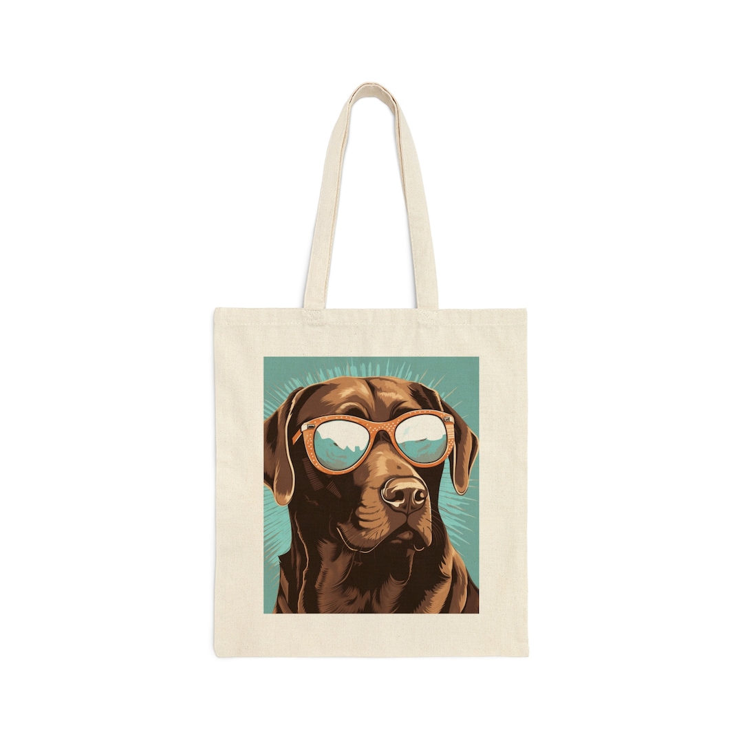 Cool Chocolate Lab Tote Reusable Bag - Etsy