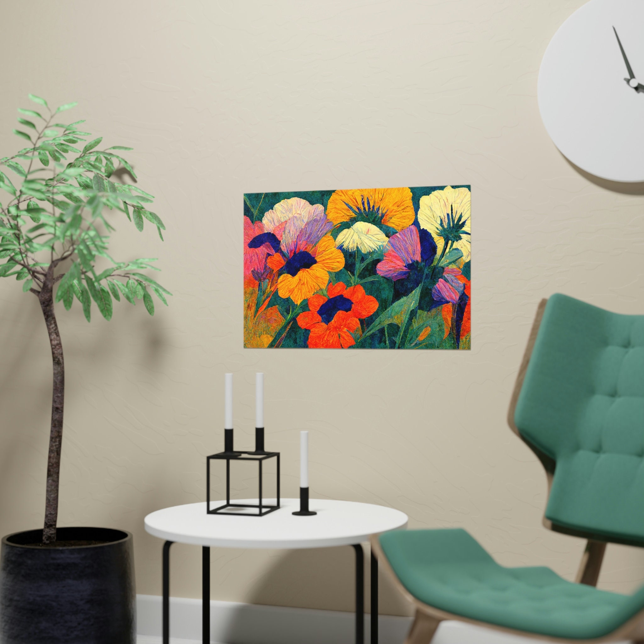 Fauvism Inspired Bold Colorful Wild Flowers Painting - Etsy