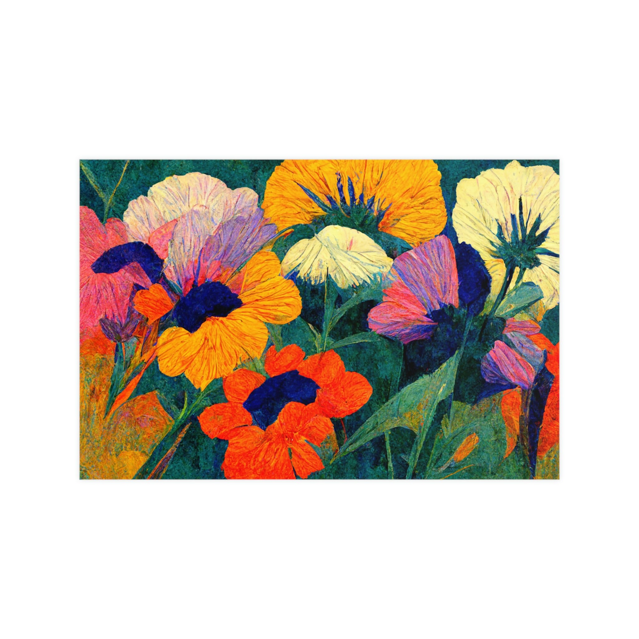Fauvism Inspired Bold Colorful Wild Flowers Painting - Etsy