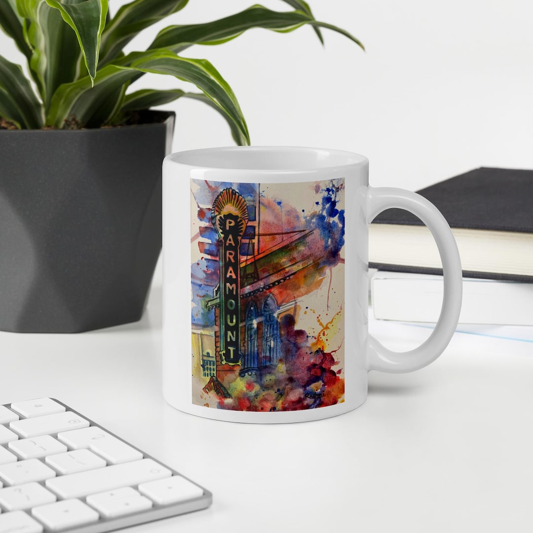 Paramount Austin Downtown White Glossy Gift Mug - Etsy