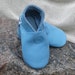 Light Blue Leather Baby Shoes Baby Shoes Child soft sole | Etsy