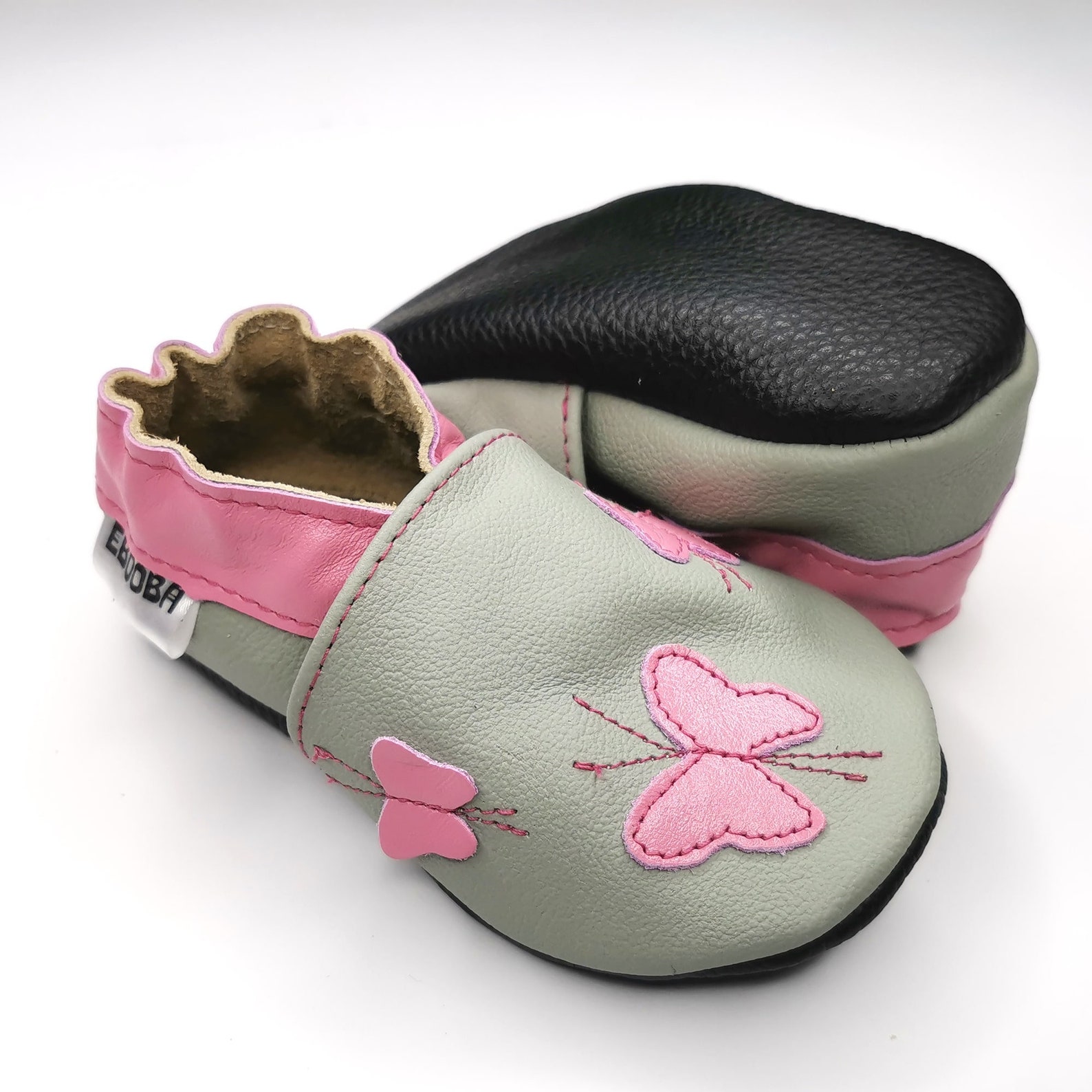 Baby Shoes, Leather Booties, Toddler Moccasins, Soft Sole Baby Shoes ...