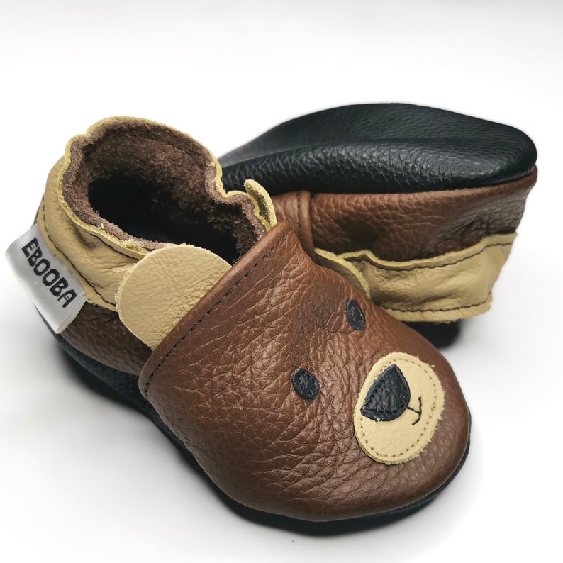 Panda Baby Shoes, Baby Booties, Leather Baby Shoes, Animals Shoes ...