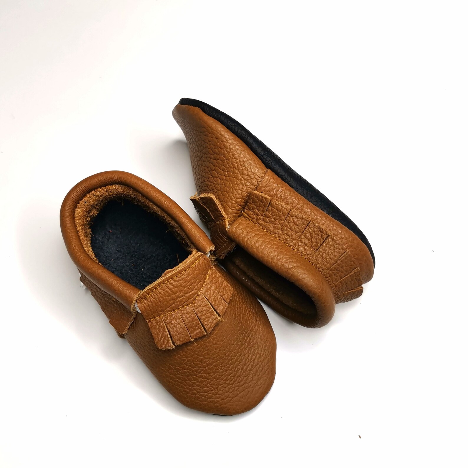 Brown Baby Moccasins Baby Moccasins Baby Slippers With - Etsy