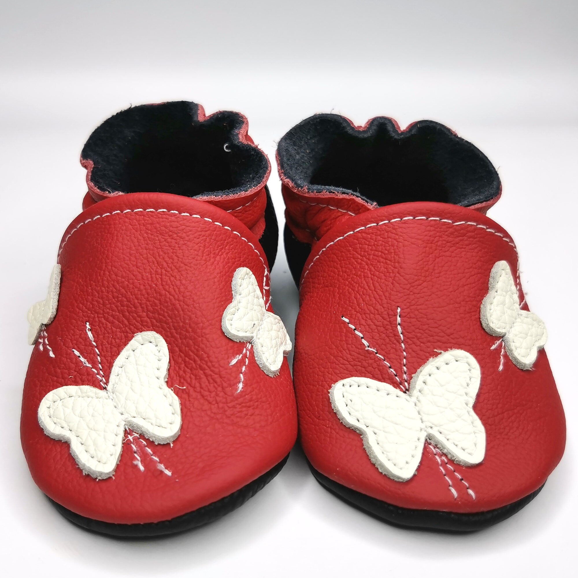 Red Baby Shoes, Soft Sole Baby Shoes Leather, Infant Shoes, Baby ...