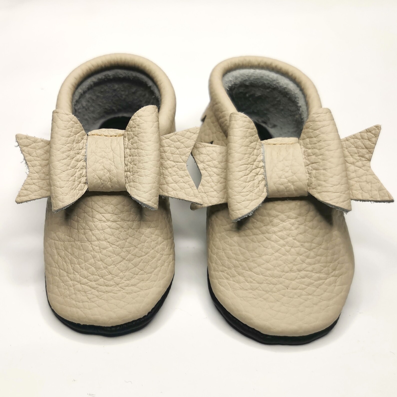 Red Baby Moccs Girls' Shoes Leather Baby Shoes Bow Baby | Etsy