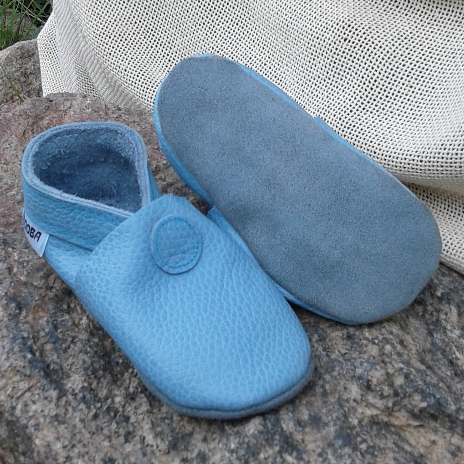 Light Blue Leather Baby Shoes Baby Shoes Child Soft Sole - Etsy