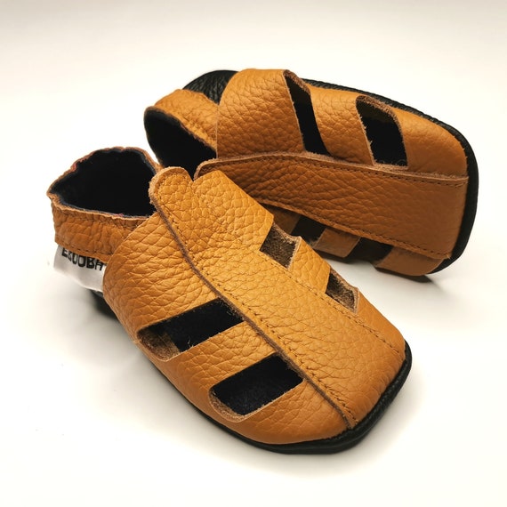 Baby Shoes Baby Sandals Leather Baby Shoes Brown Baby | Etsy