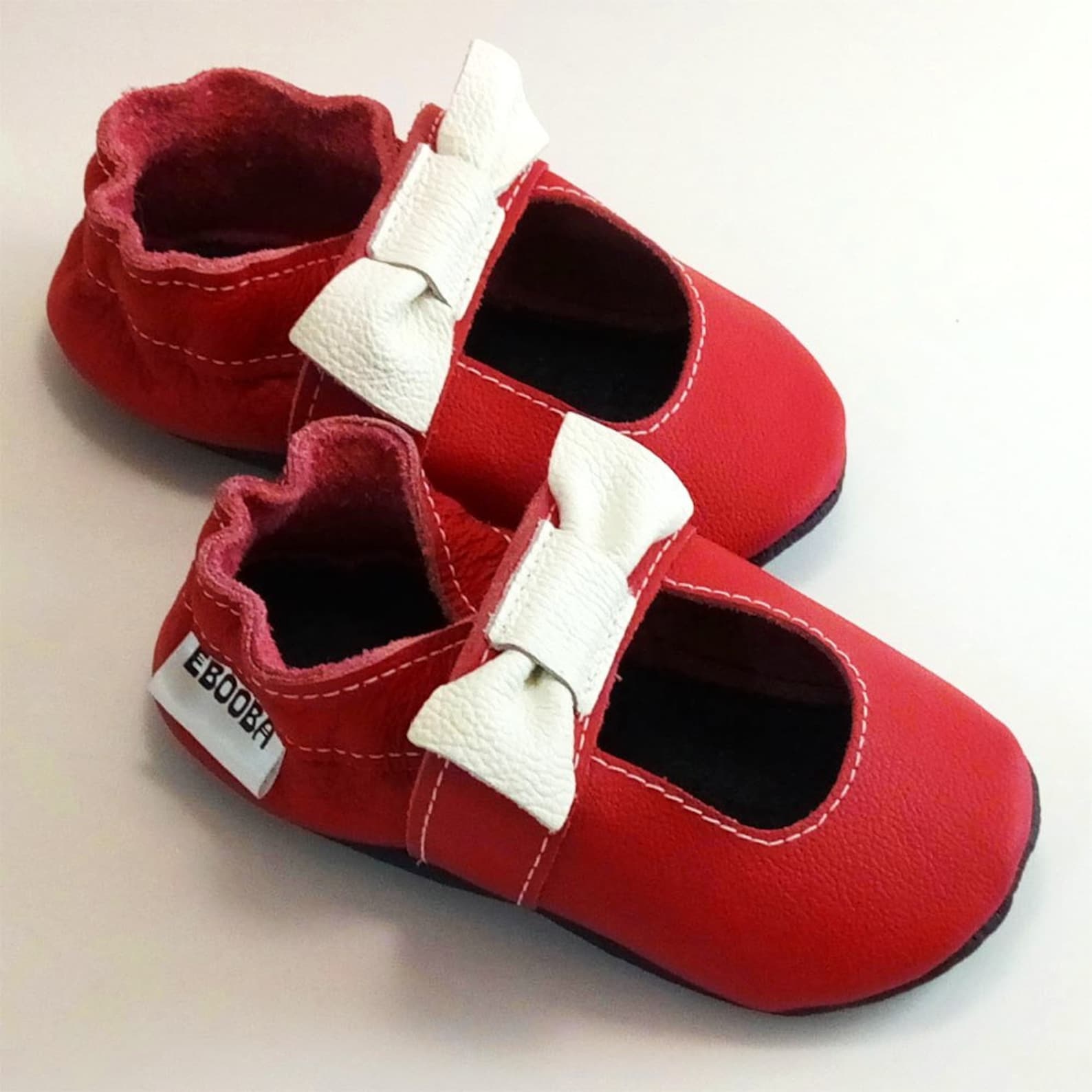 Baby Shoes Red Toddler Sandals Ebooba Leather Baby Shoes | Etsy