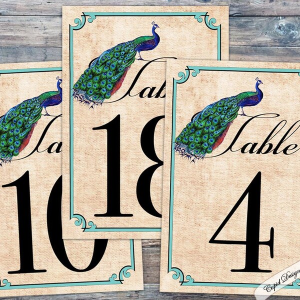 Peacock Table Decorations - Etsy