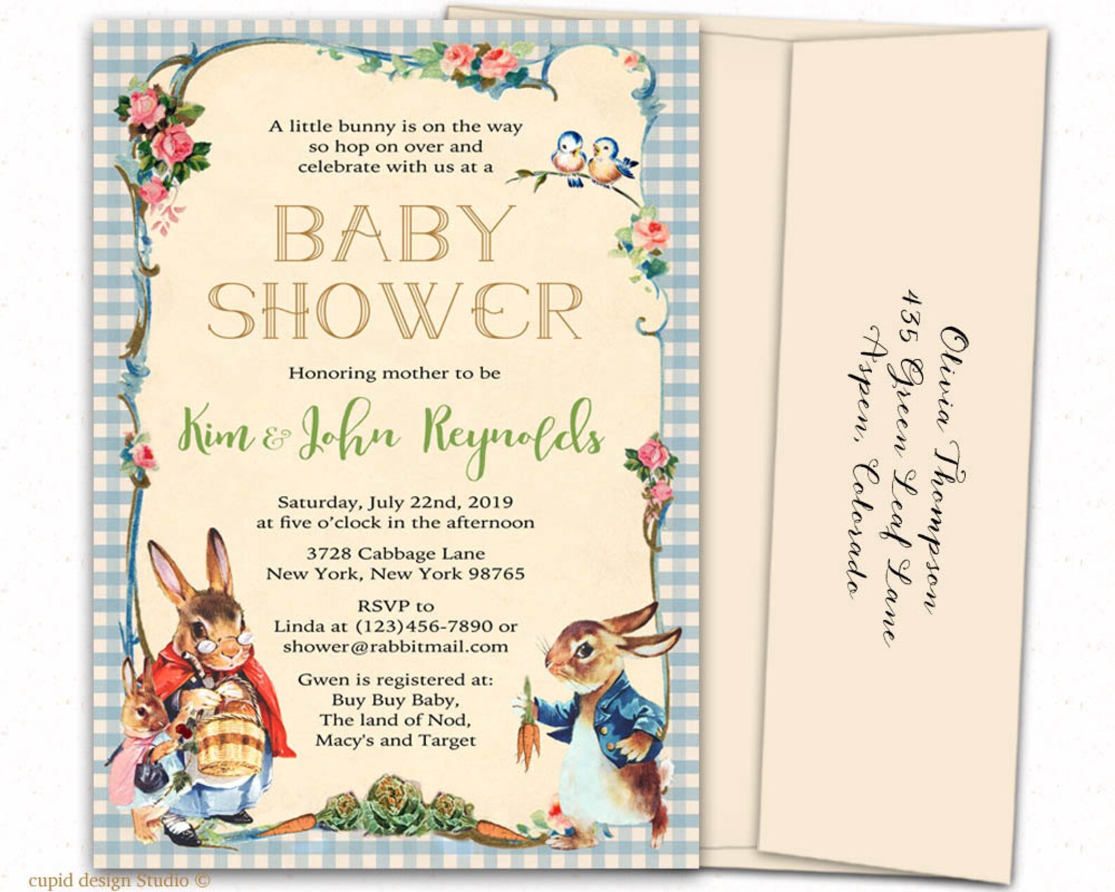 Peter Rabbit Baby Shower Invitation Peter Rabbit Invitations - Etsy