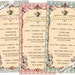 Alice in Wonderland Menu/alice Through the Looking Glass Menu Cards ...