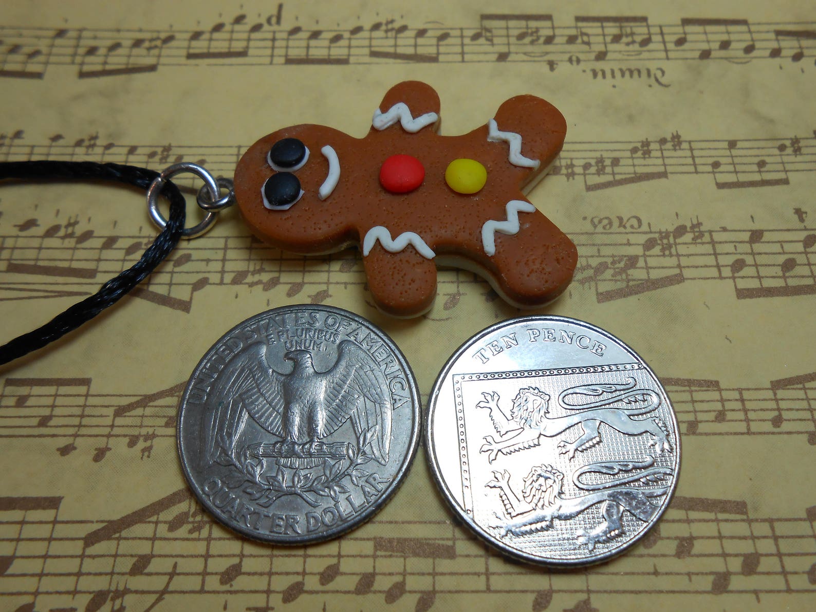 Gingerbread Man Pendant Necklace Miniature Food Jewellery | Etsy