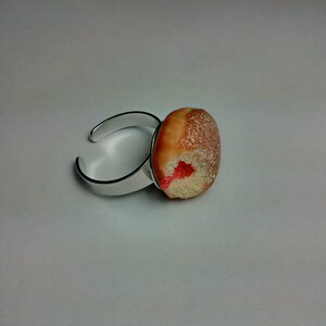 Jam Doughnut jelly Donut Ring Miniature Food Jewellery - Etsy