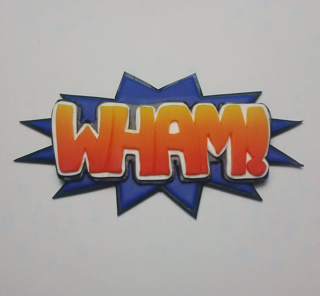 WHAM Pop Art Badge, Brooch/badge/pin - Etsy