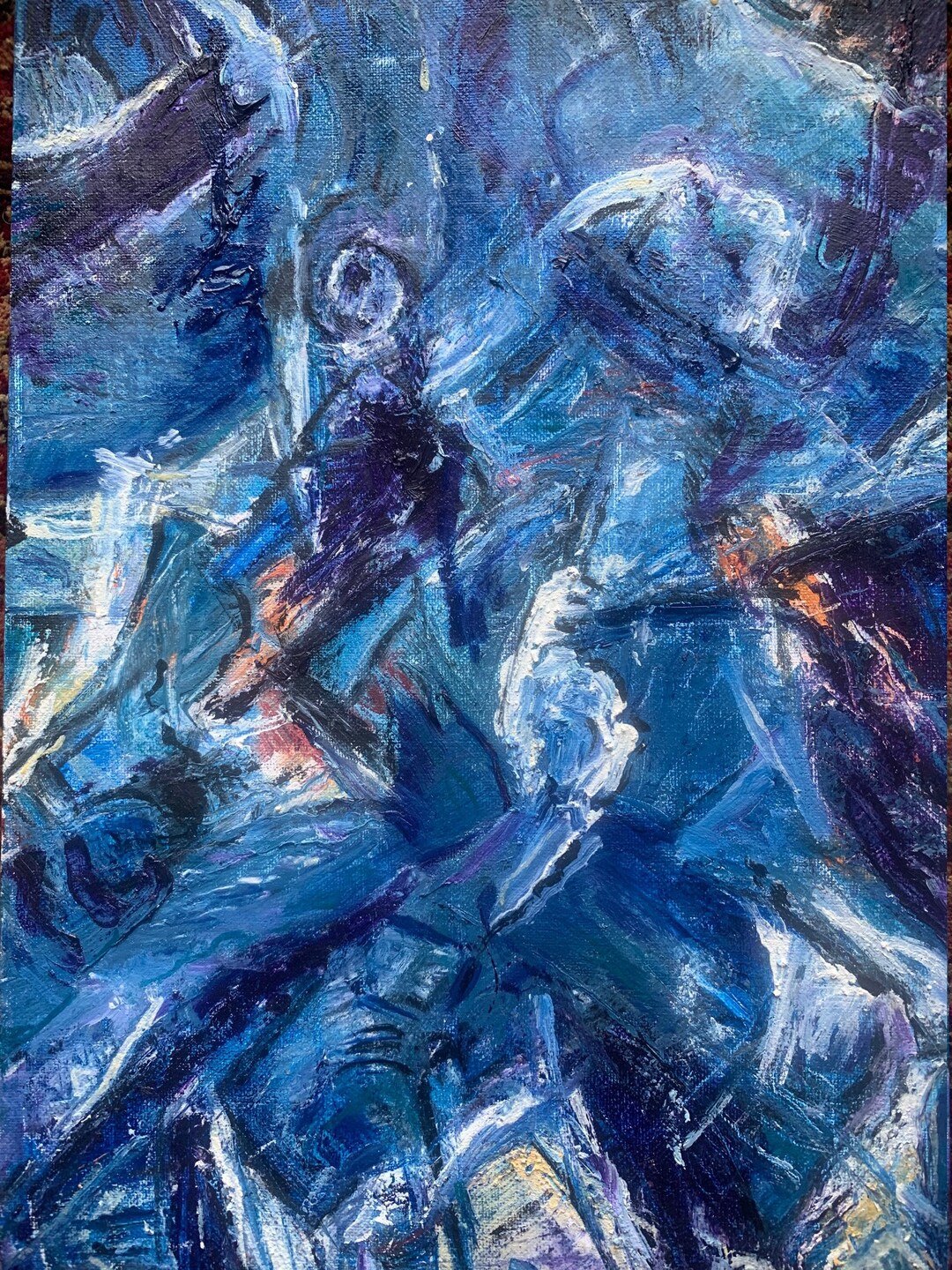 Blue Chasm 16" X 12" Oil Painting on Canvas - Etsy