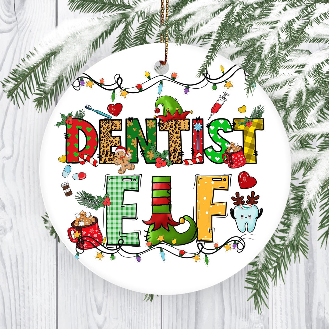 Dentist Elf Ornament Custom Elf Christmas Ornaments - Etsy