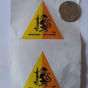 Monkey Division Sticker Set - Etsy