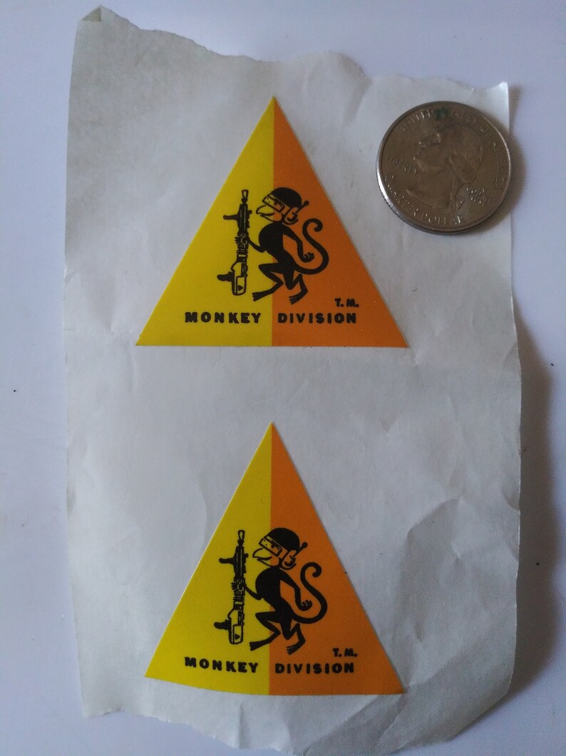 Monkey Division Sticker Set - Etsy