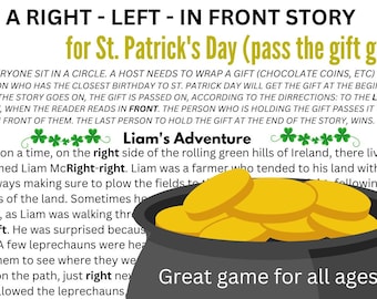 St. Patrick's Left Right Game Pass the Prize St Patrick's Day Games St ...