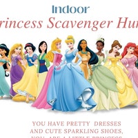 Princess Scavenger Hunt, Printable Party Game for Kids, Princess ...