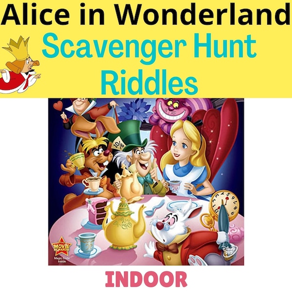 Alice and Wonderland Scavenger Hunt - Etsy