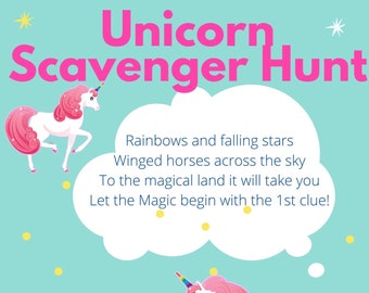 Mermaid Scavenger Hunt Rhyming Clues riddles | Etsy