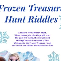 Frozen Scavenger Hunt - Etsy Canada