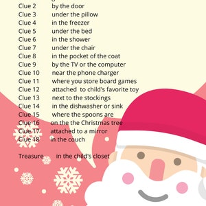 Indoor Merry Christmas Scavenger Hunt Riddles/clues Gift Search - 18 ...