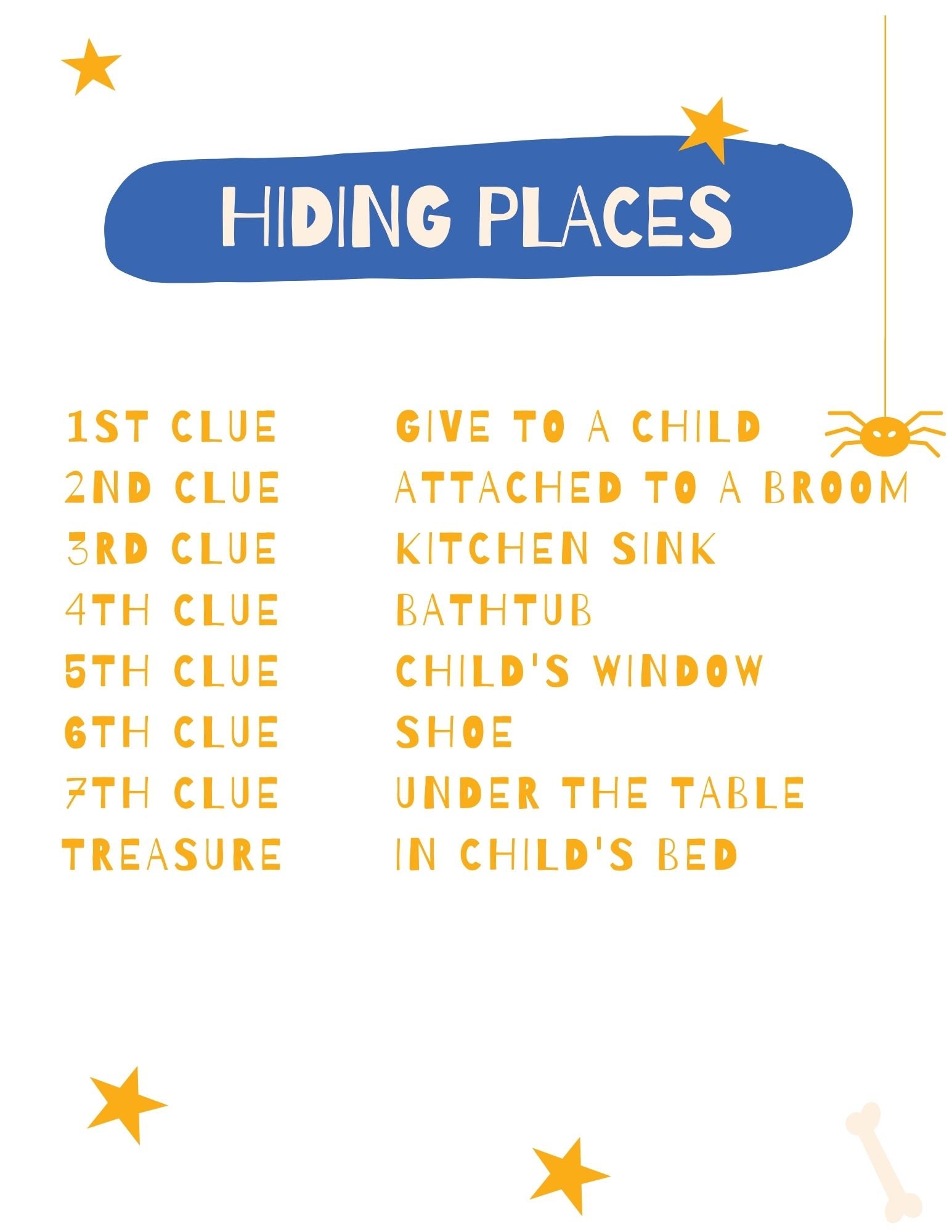 Indoor Halloween Scavenger Hunt Riddles With Tasks to Complete/ 30 Min ...