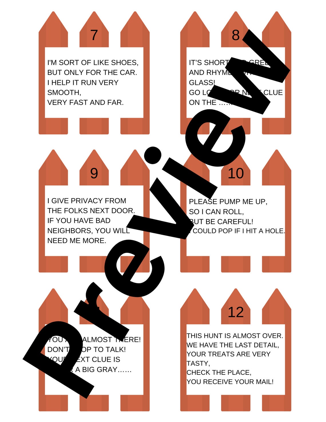 Kids Outdoor Scavenger Hunt Riddles: 12 Rhyming Clues (PDF) - Etsy