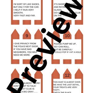 Kids Outdoor Scavenger Hunt Riddles: 12 Rhyming Clues (PDF) - Etsy