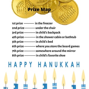Hanukkah Scavenger Hunt Riddles Gift Search - Etsy