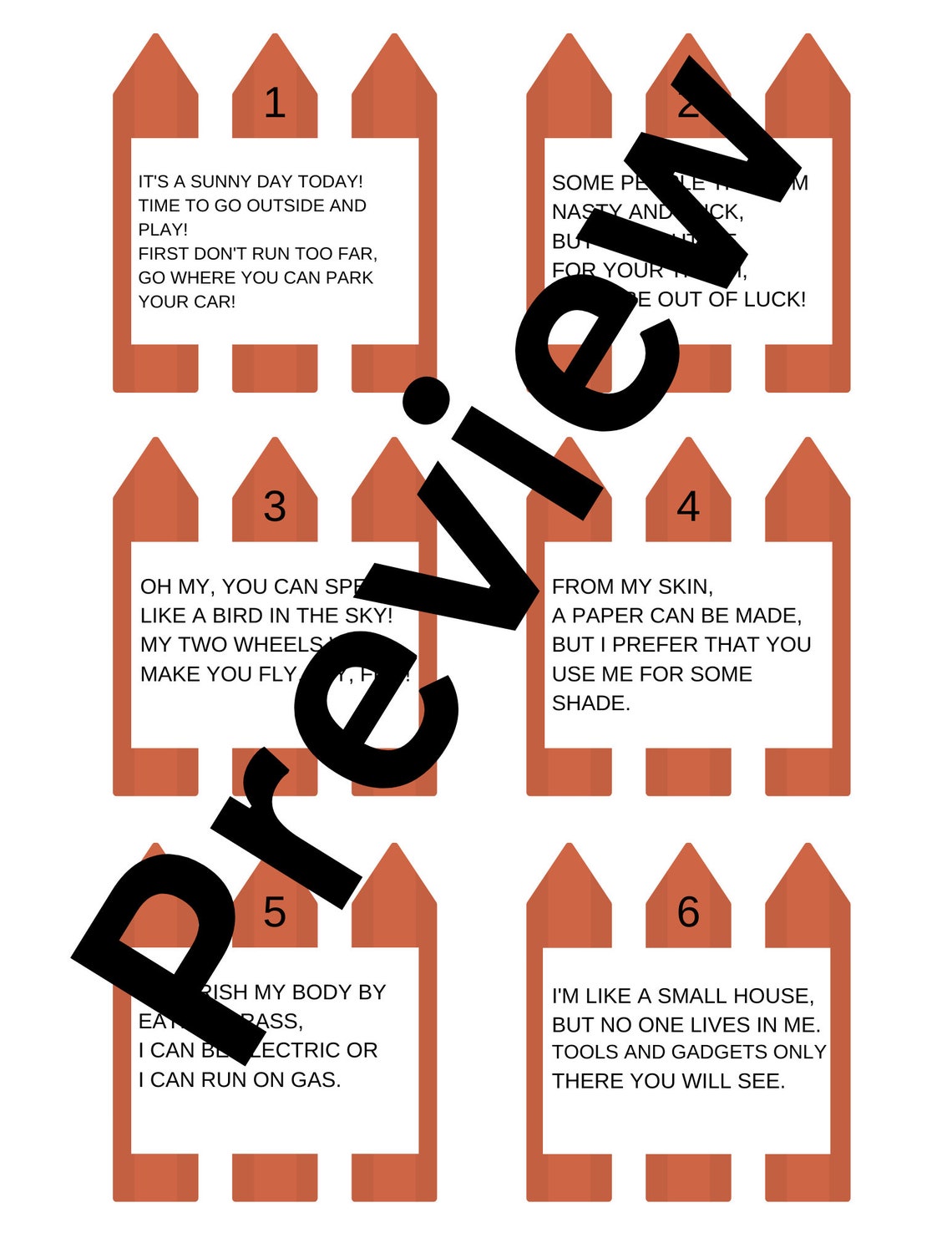 Kids Outdoor Scavenger Hunt Riddles: 12 Rhyming Clues (PDF) - Etsy