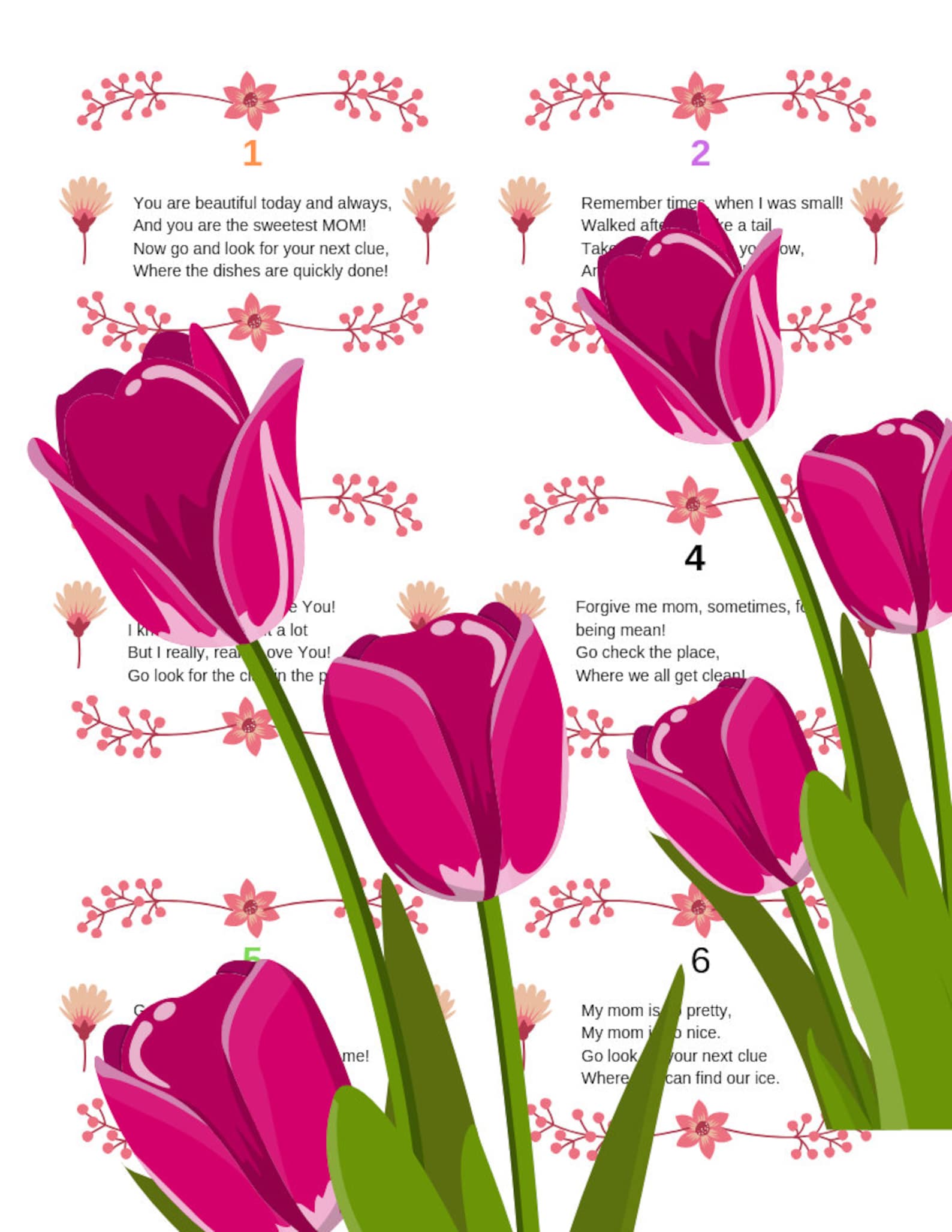 Mother's Day Scavenger Hunt - Etsy