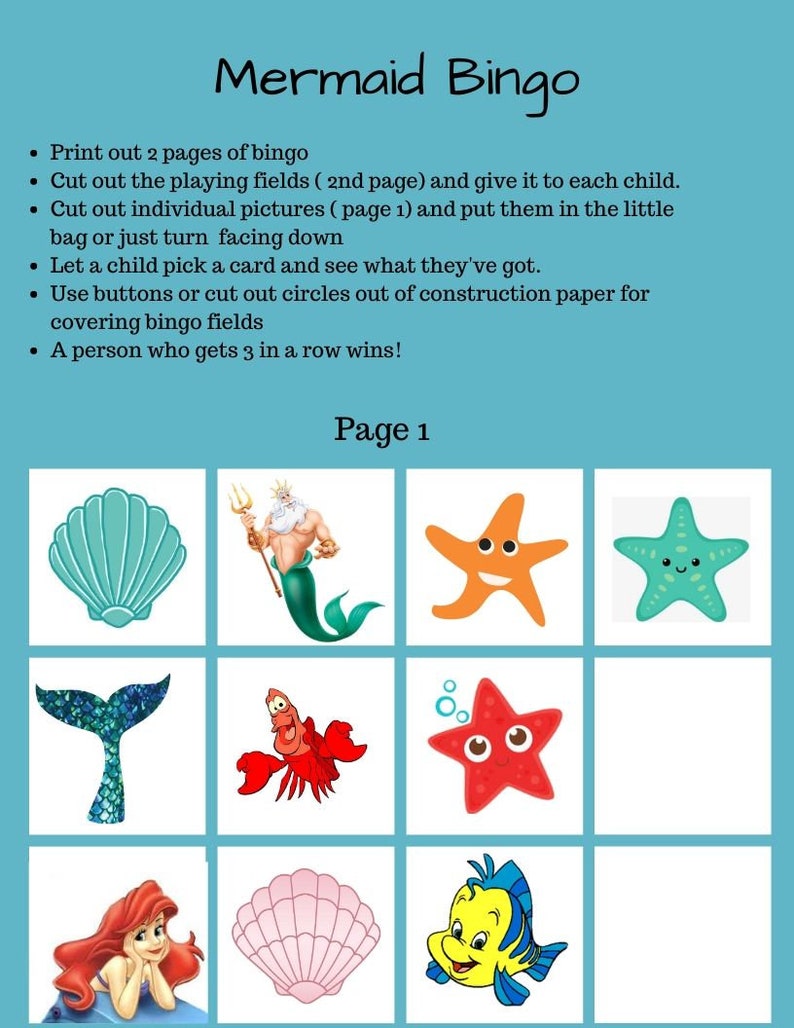 Mermaid Scavenger Hunt Rhyming Clues (riddles) - Etsy