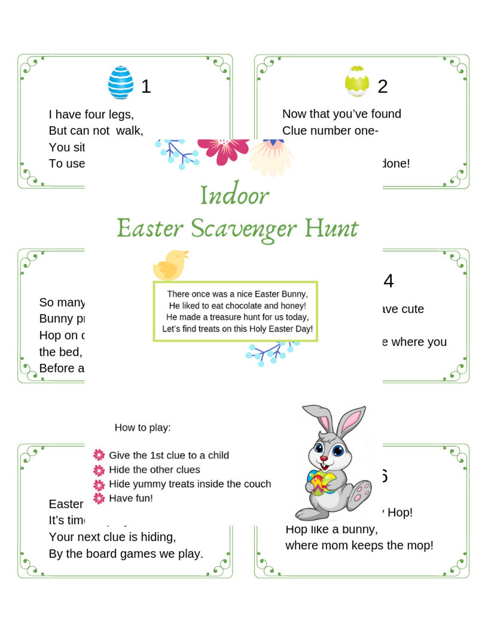 Easter Scavenger Hunt - Etsy