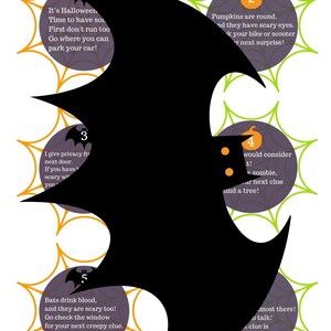 Outdoor Halloween Scavenger Hunt Riddles - Etsy