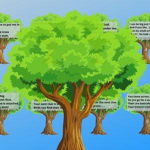 Nature/outdoor Kids Scavenger Hunt - Rhyming Clues (riddles) - Etsy