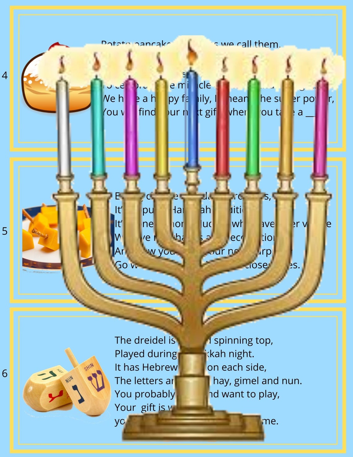Hanukkah Scavenger Hunt Riddles Gift Search - Etsy